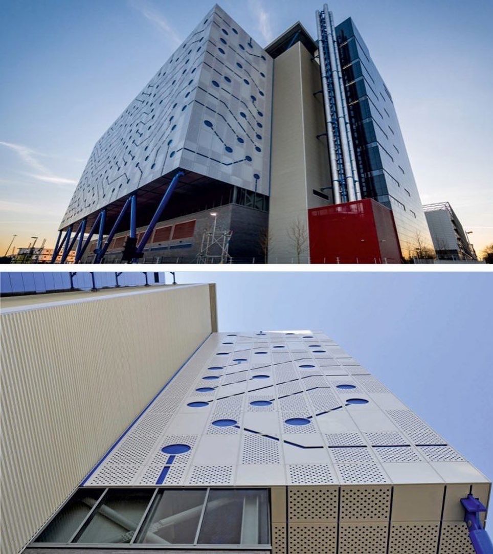 The iconic façade of Telehouse Europe - studioNWA